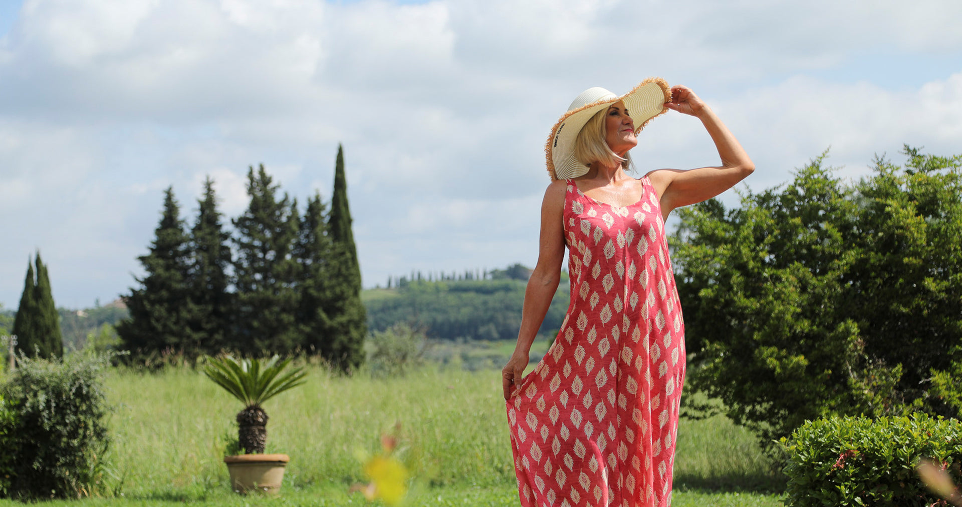 Block Print Cable Knit Scarf Rust – Goose Island